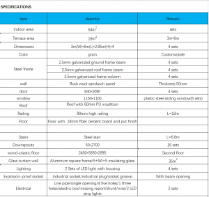 Two storey module house with terrace