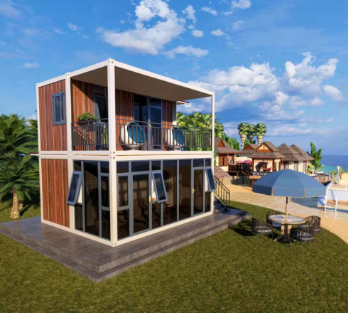 Two storey module house with terrace