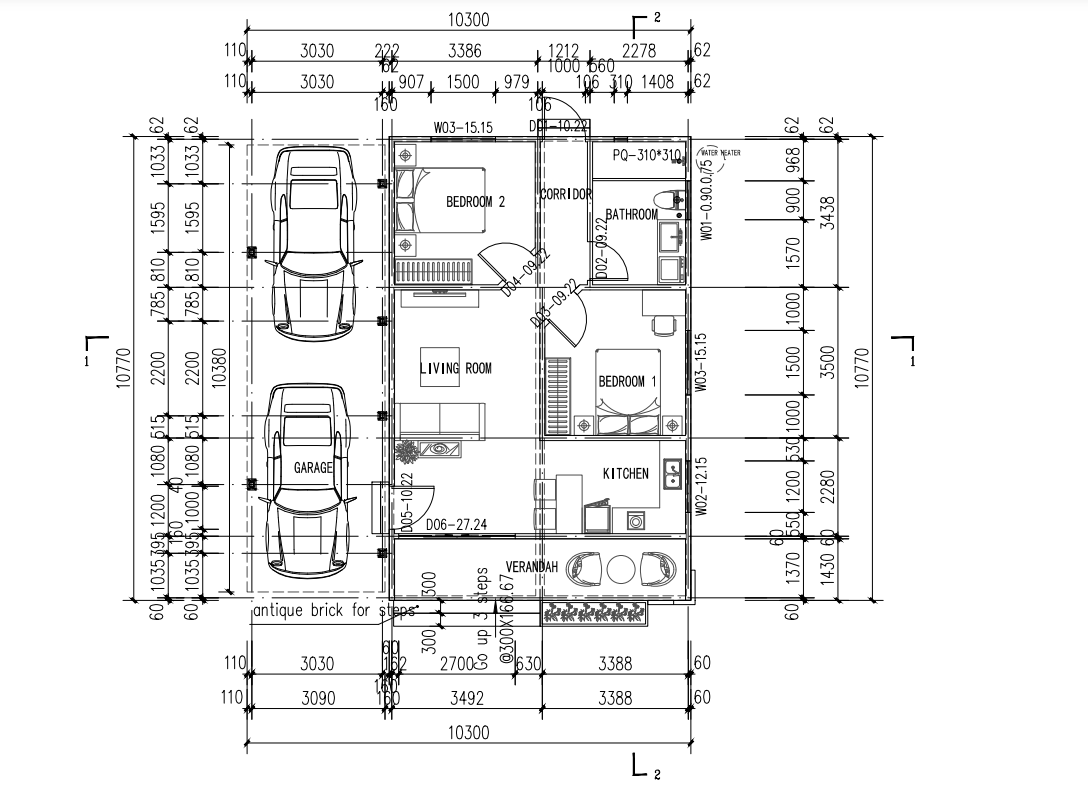 Prefab guest house 2 room-panelized Home