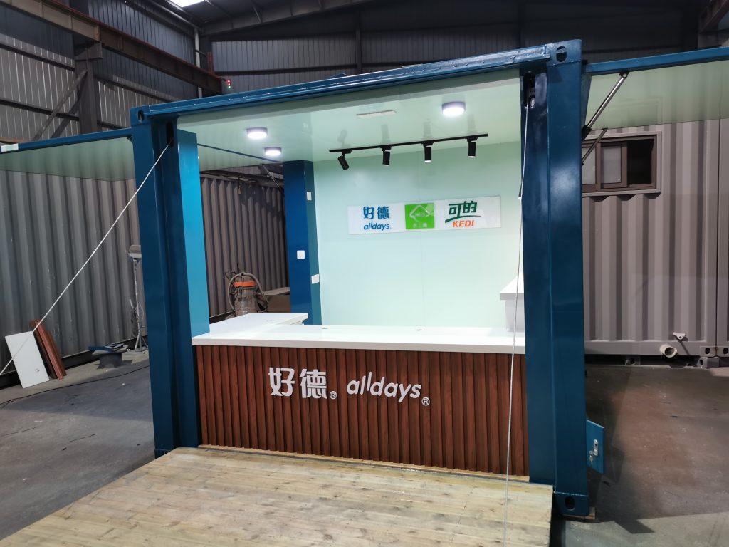 Shipping container storefront